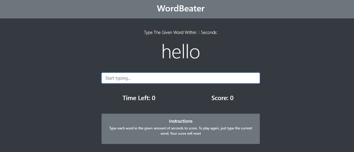 GitHub - Massarde/TypeGame: Simple type game