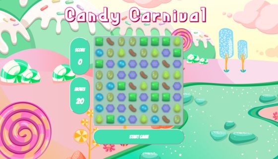 GitHub - wojtekrat/candyCarnival: Simple puzzle game built in ...