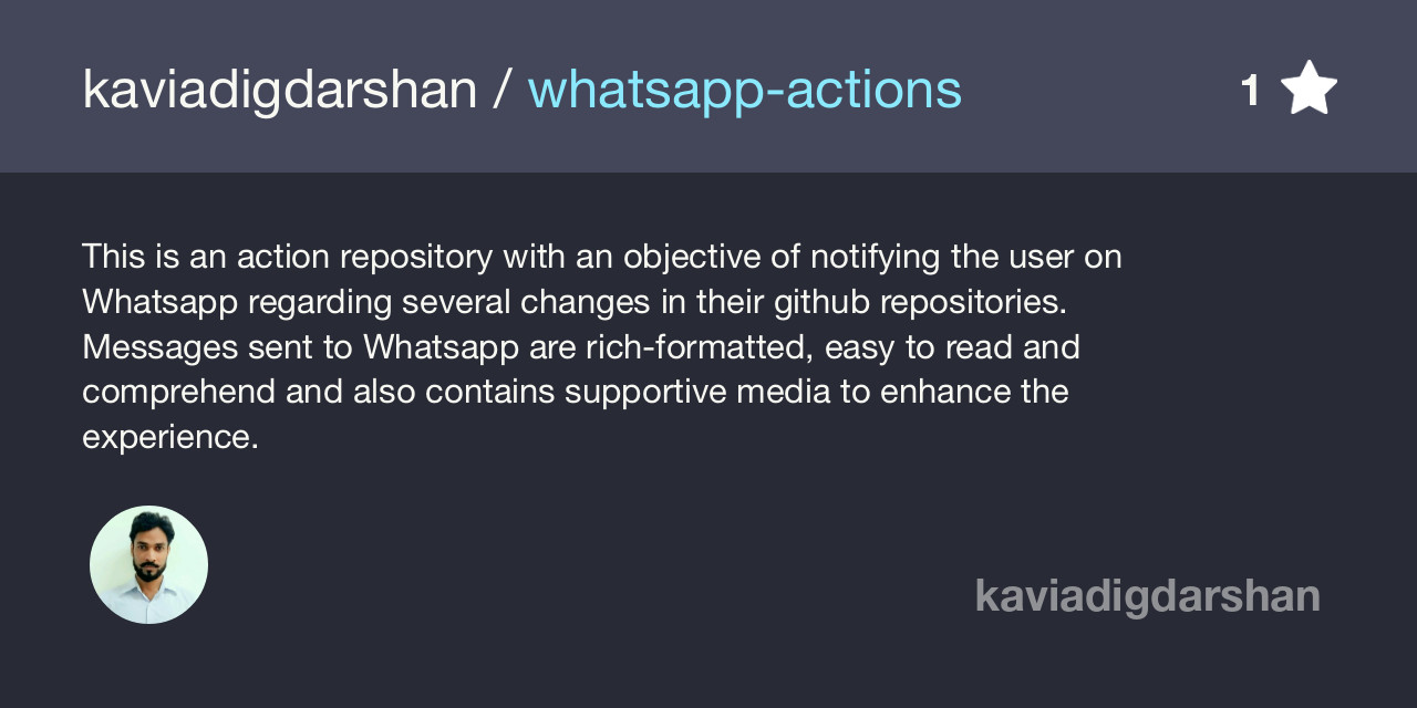 Whatsapp Actions for Github · Actions · GitHub Marketplace · GitHub Whatsapp Actions for Github · Actions · GitHub Marketplace · GitHub