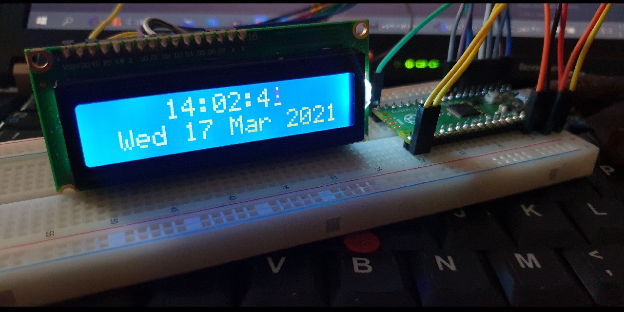 Github Flo Rinpicolcdclock Time And Date Using Internal Pico Rtc On 3964
