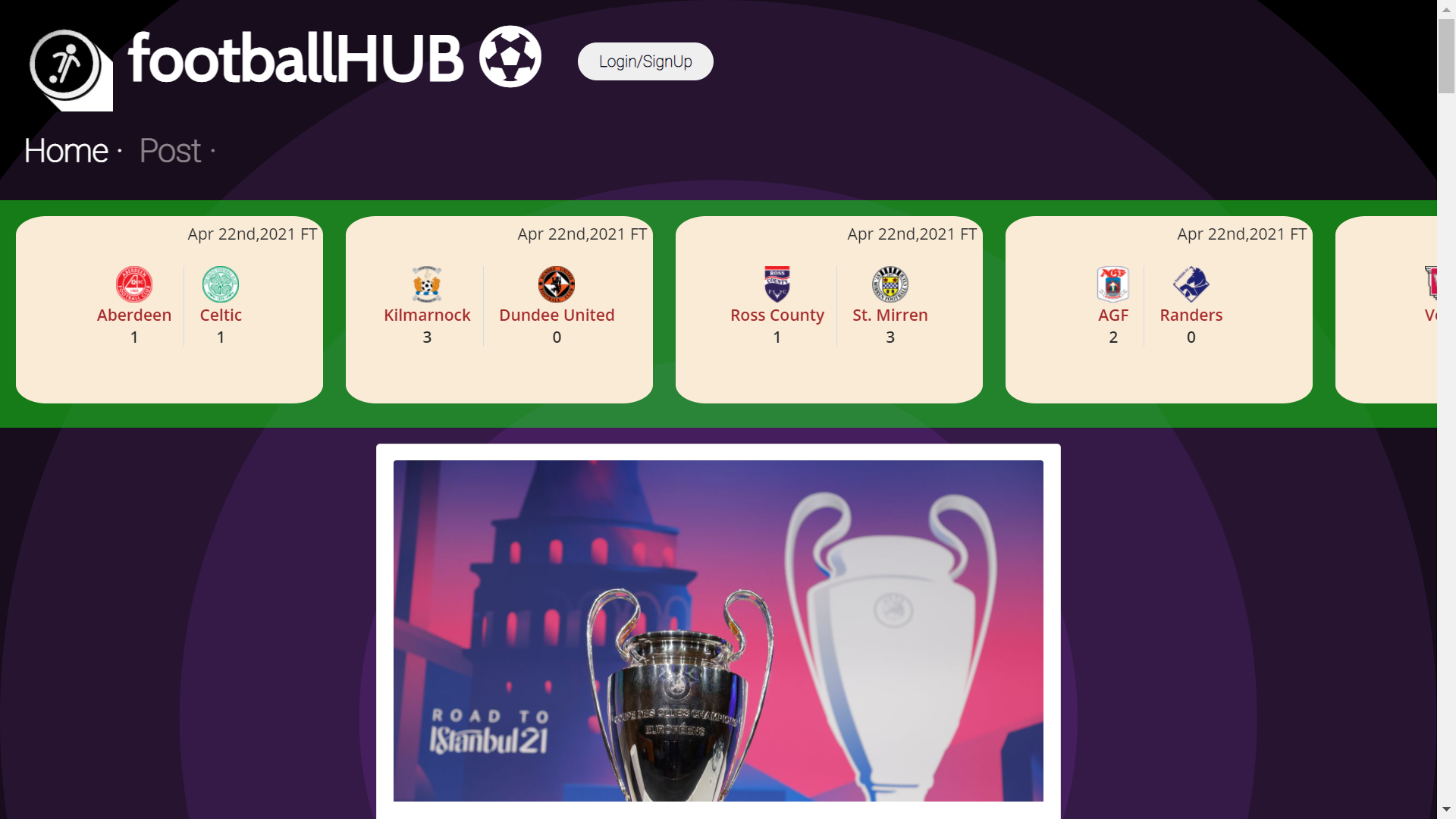 GitHub - web-advisor/FootballHub: One Place for all Football Fandom ...