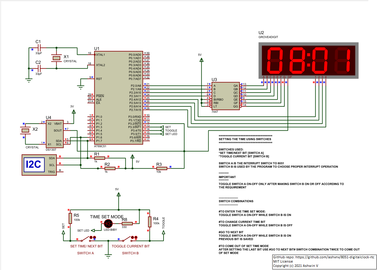 Microcontroller Based Mini Project Circuit Diagram Circuit Diagram