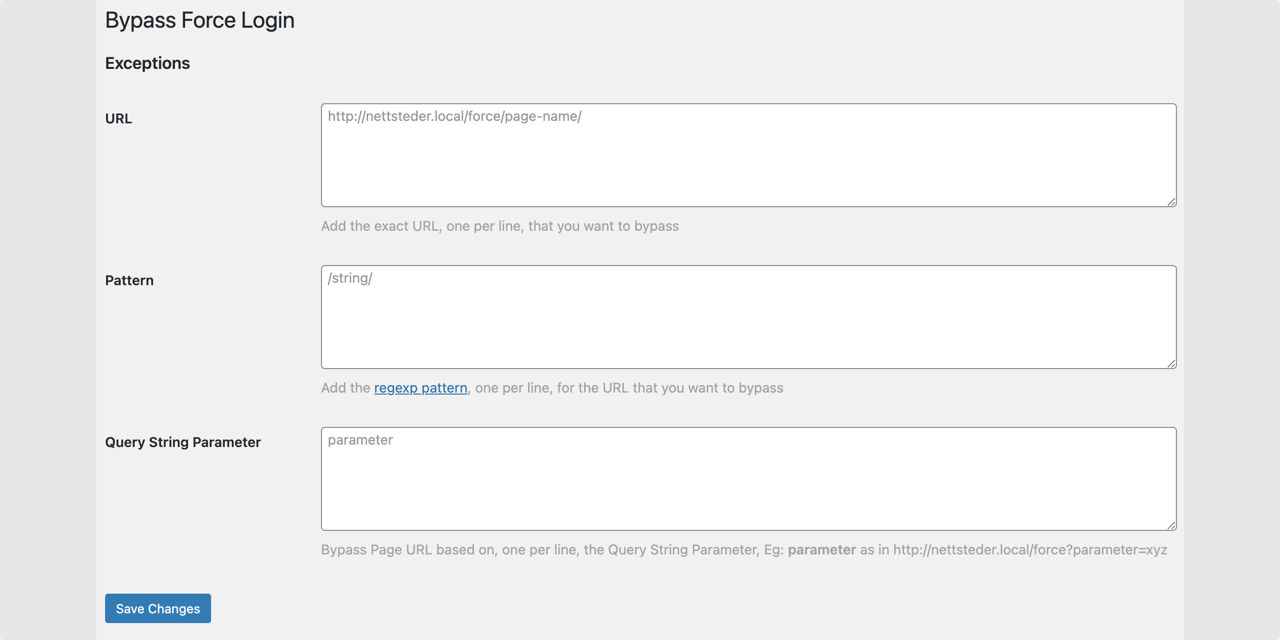Github Soderlindbypass Wp Force Login Easily Add Exceptions To Wordpress Force Login Plugin