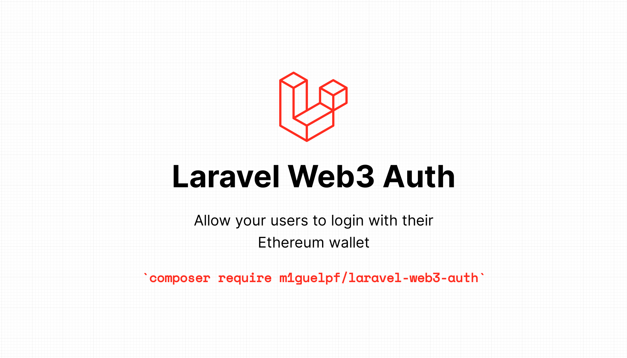GitHub - m1guelpf/laravel-web3-login: Allow your users to login with their Ethereum wallet.