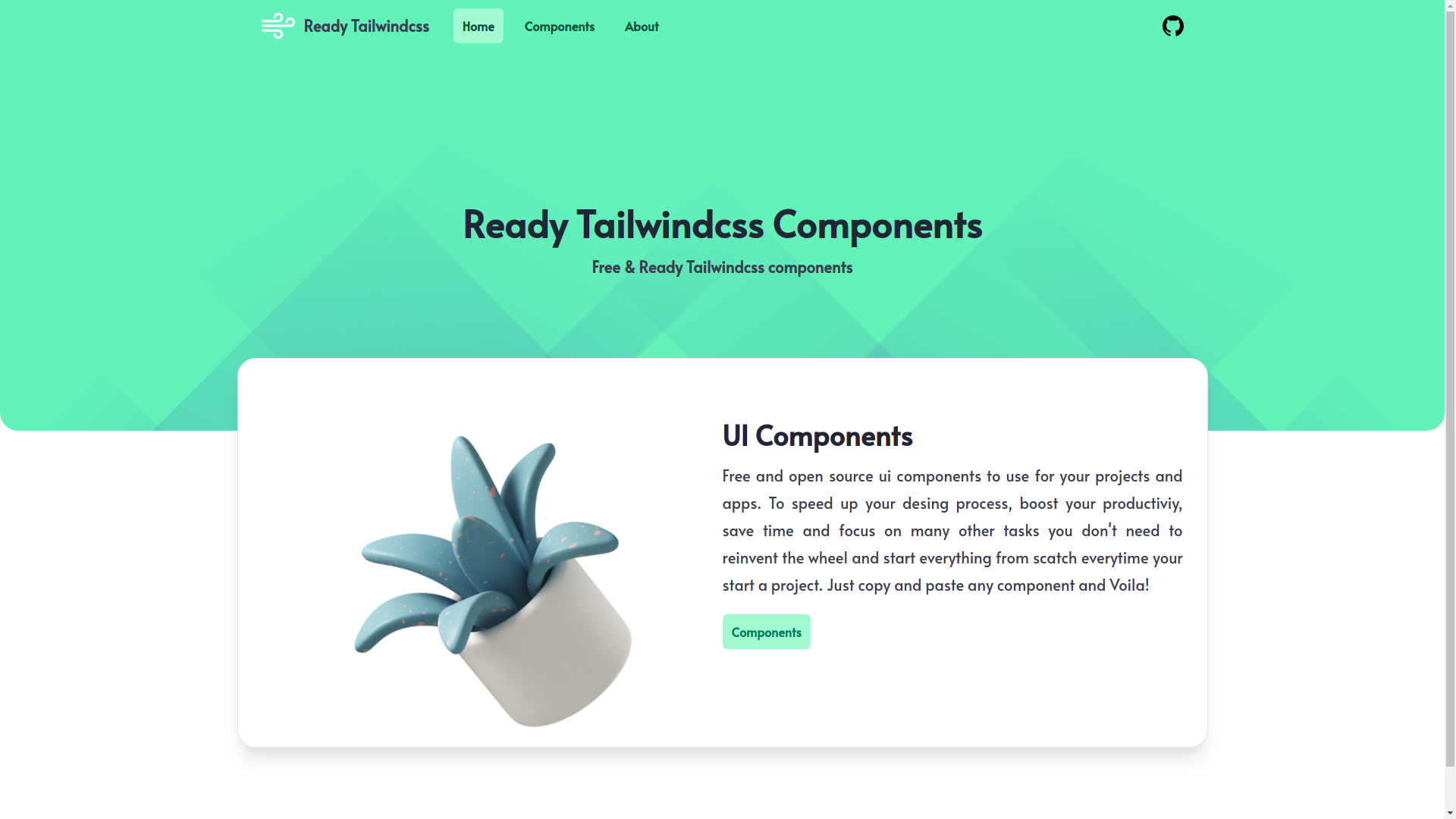 GitHub Adibemohamed ready tailwindcss Ready Tailwindcss Components 