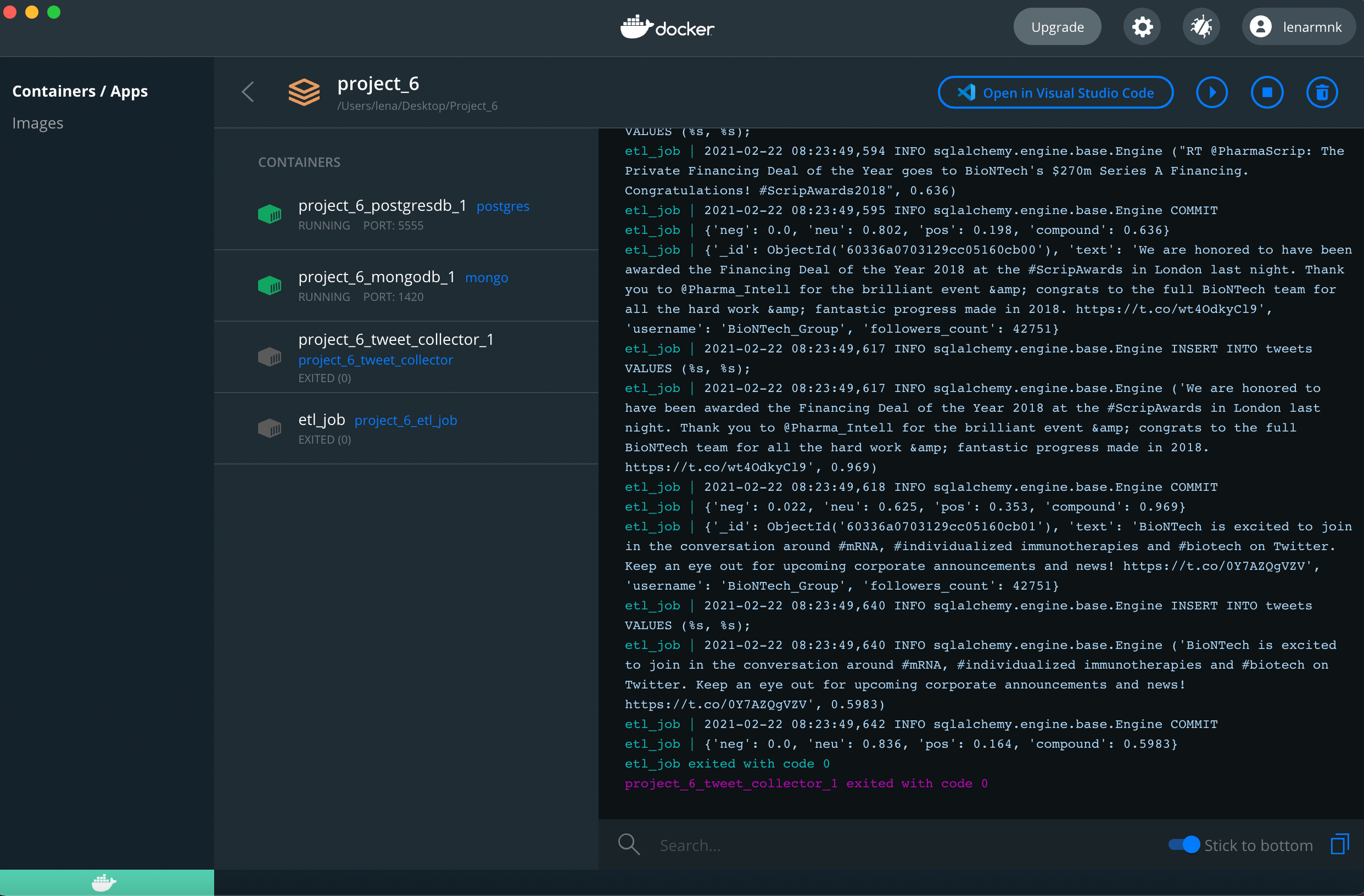 GitHub - lenaromanenko/twitter_sentiment_analysis: Dockerized Data ...