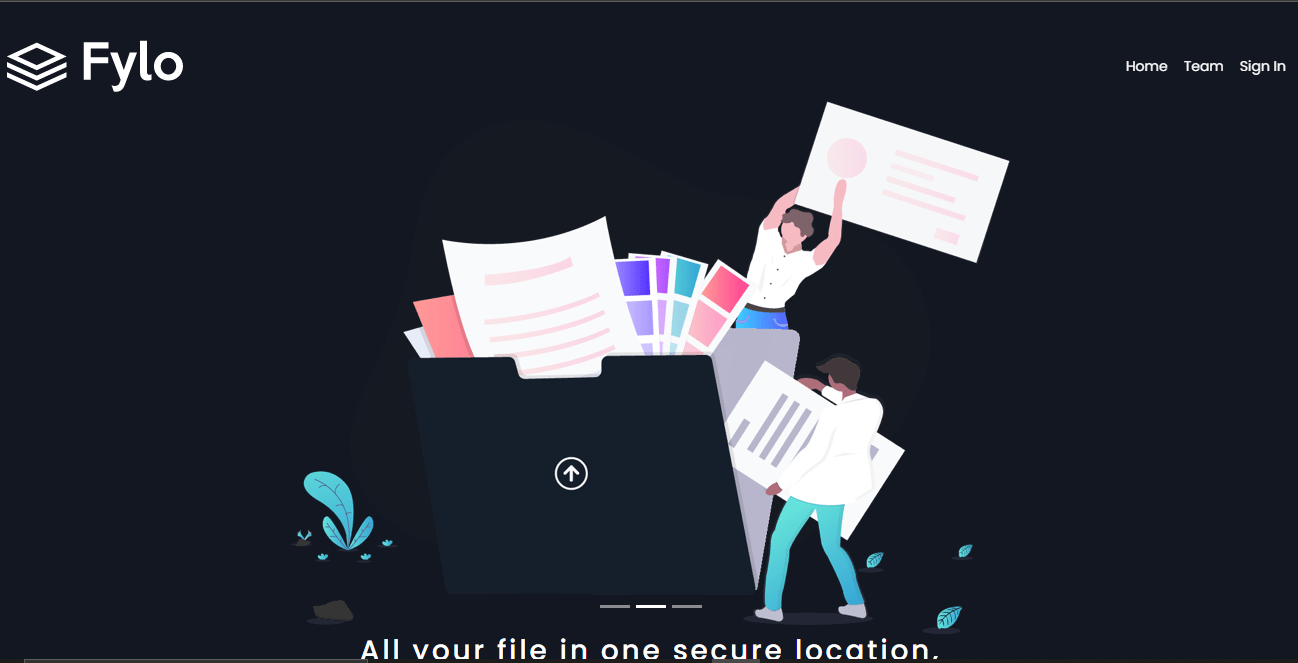 GitHub - abolore1/Fylo-dark-theme-landing-page