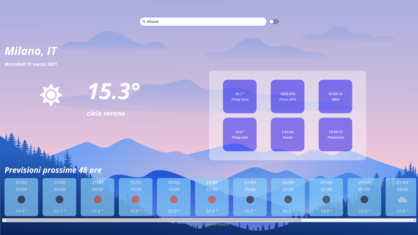 GitHub - ironkiller86/tiny-weather-app: Simple weather app made with Reactjs