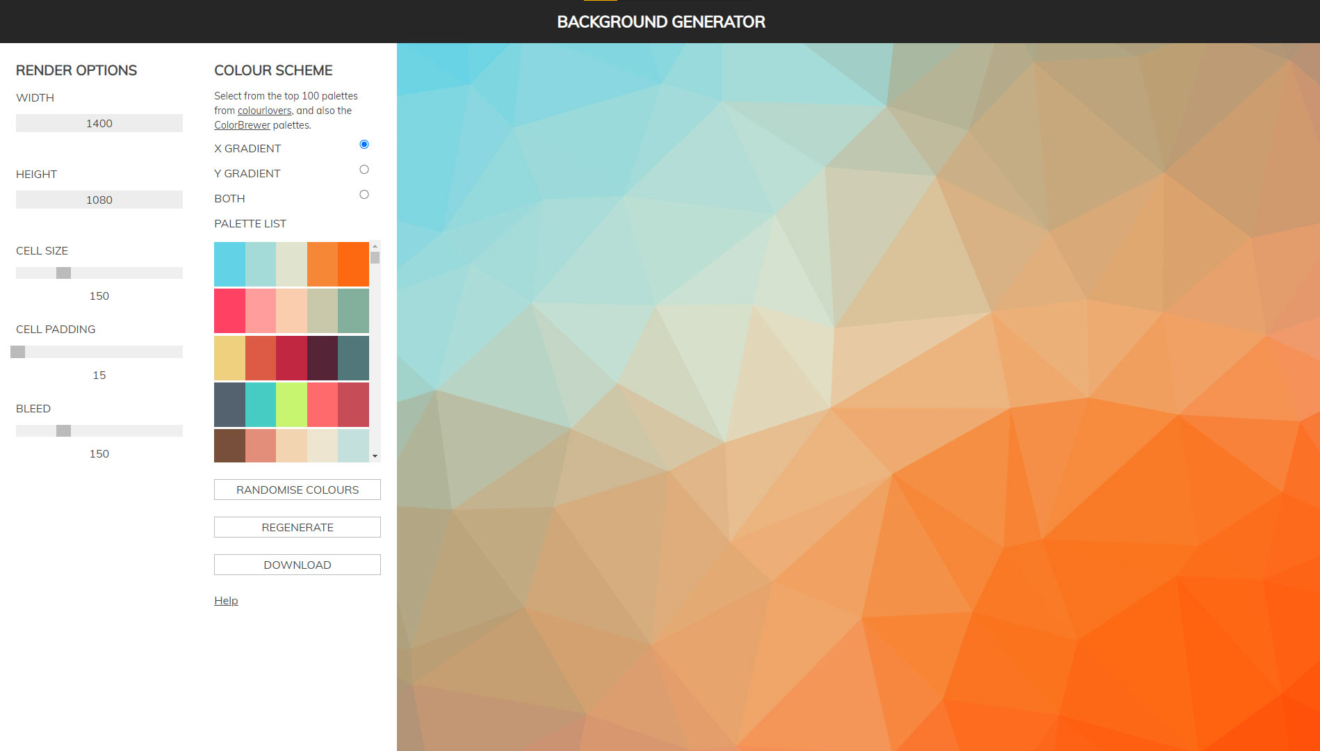 GitHub - Artivain/background-generator: Generate backgrounds online for ...
