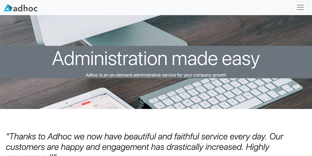 GitHub - krzwier/adhoc: Sample website constructed using bootstrap.
