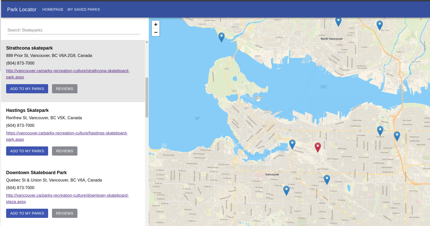 Github Jallen2034 Park Locator React Complete Rebuild Of My Previous Park Locator Using React