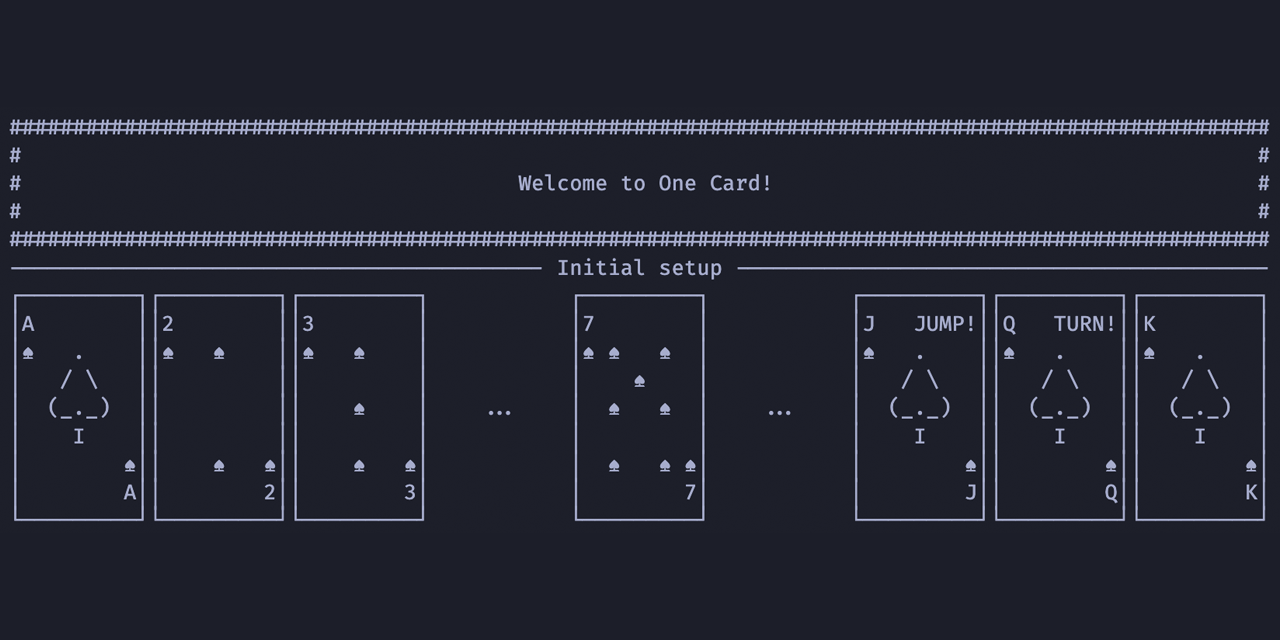 GitHub - sleepymalc/OneCard: 🃏 A Card Game