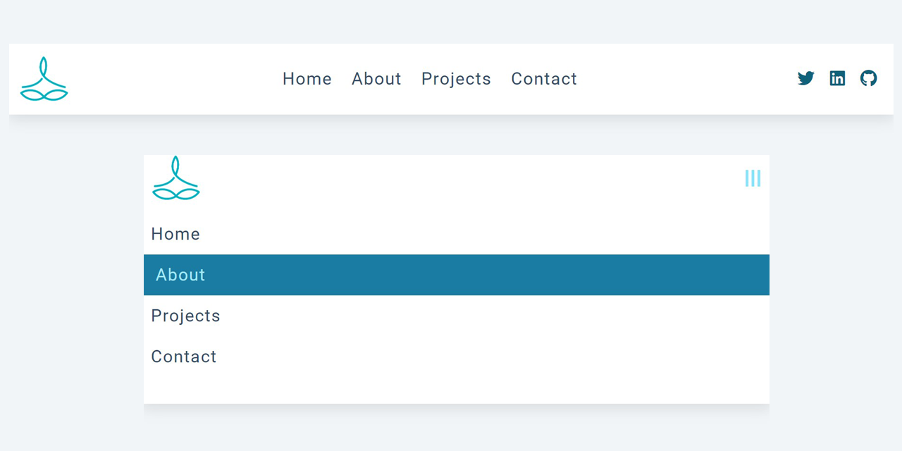 GitHub - RS-coding/nav-yoga: Responsive nav-bar with hamburguer menu in ...
