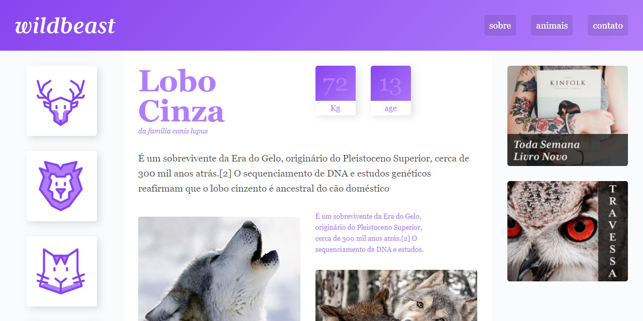 GitHub - Lucas-HMSC/wildbeast: Curso de CSS Grid Layout na Origamid ...