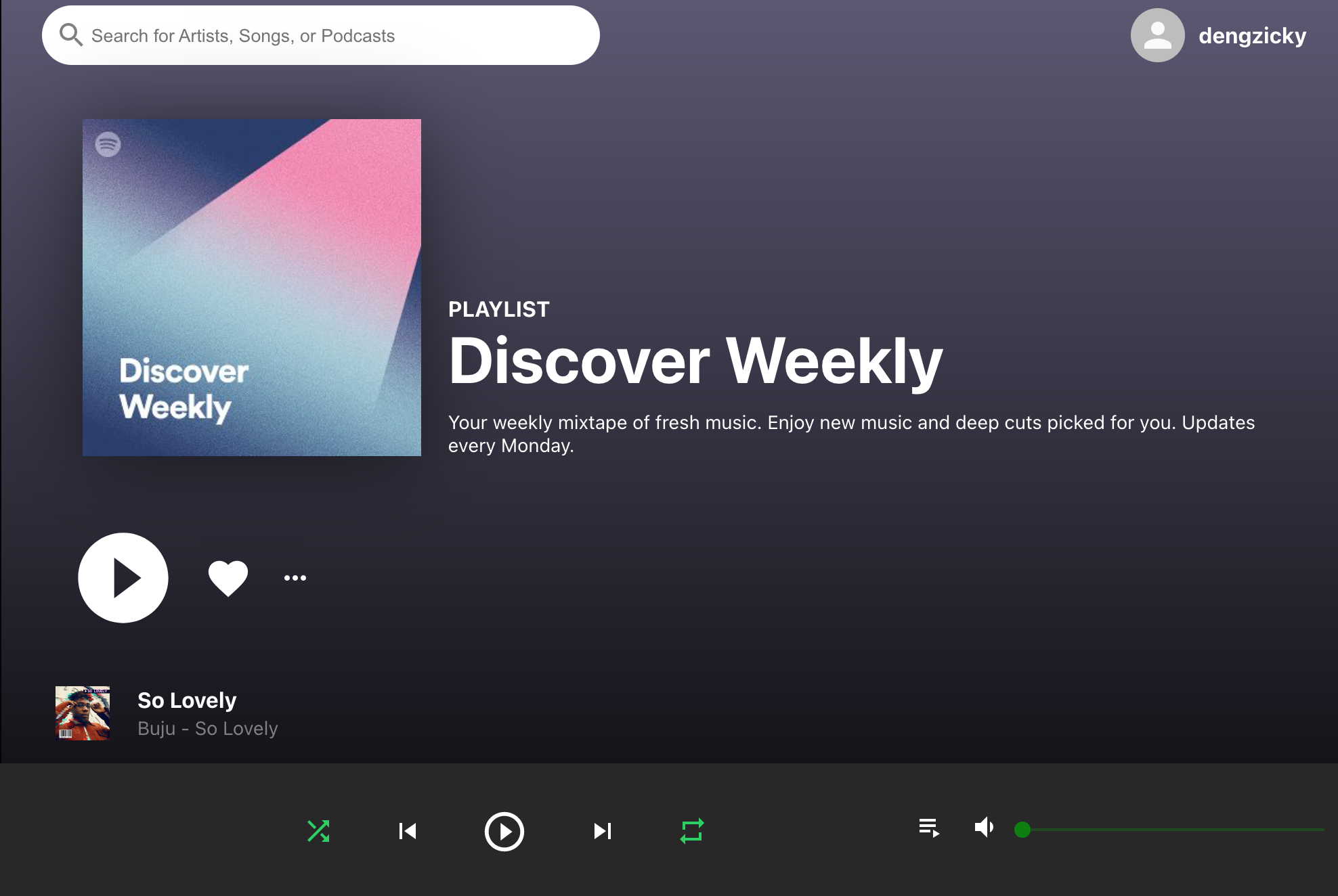 GitHub - Zickydeng/Spotify-clone-App: React Build App/Bootsrapped with ...