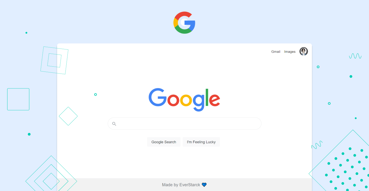 GitHub - EverStarck/GoogleClone: An a functional google.com clone made ...