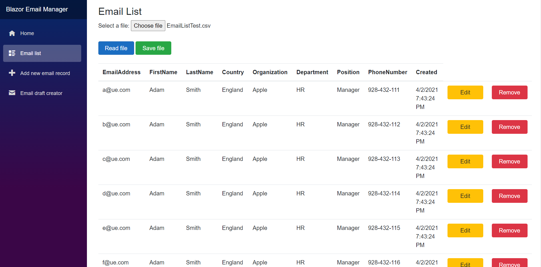 GitHub - PatrykTurczynowski/Blazor-Email-Manager