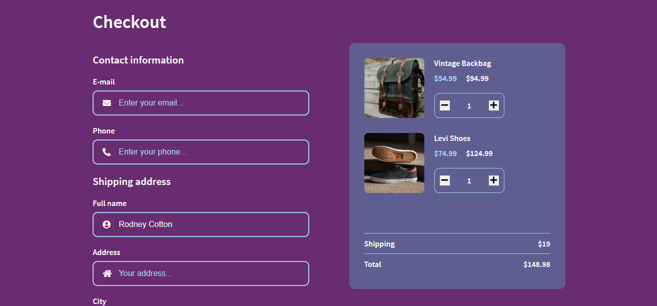 GitHub - byRedHunter/dev-checkout-page
