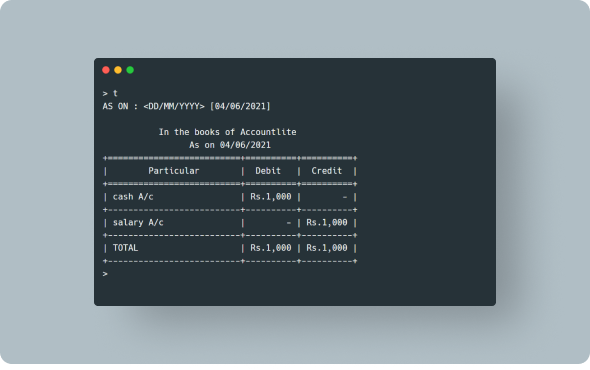 Github Captainayan Accountlite Cli 💡💰lightweight Command Line Double Entry Accounting Software💵💸