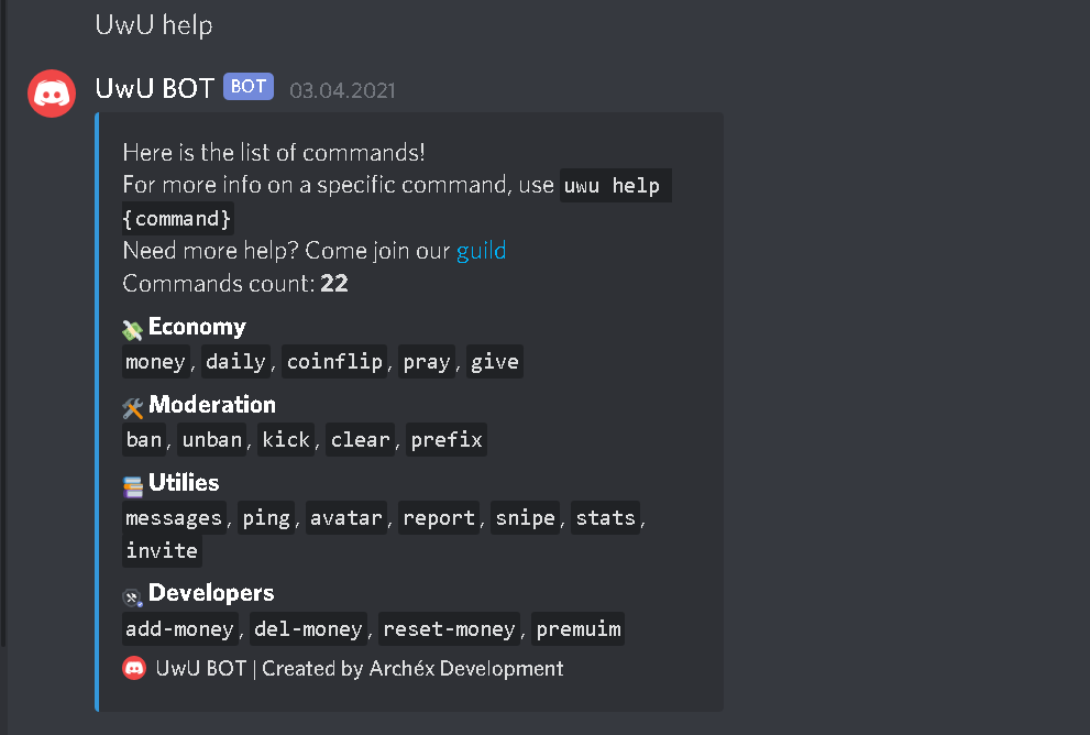 GitHub - ArchexDev/owo-Bot-Archex: Arce