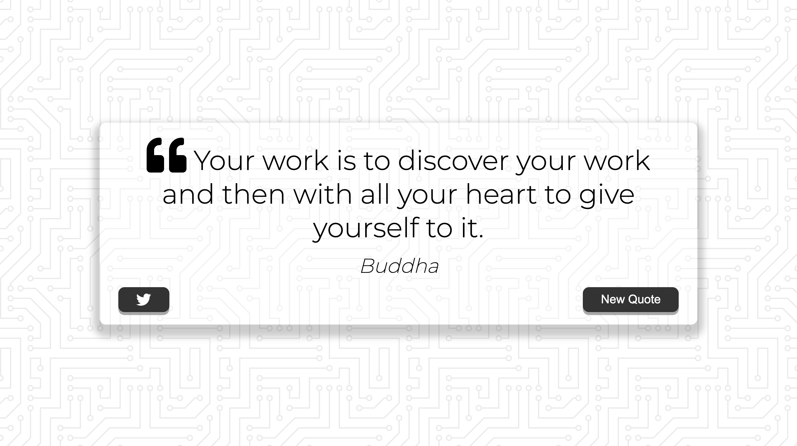 GitHub - alleksj/quote-generator: Not an original project, practicing ...