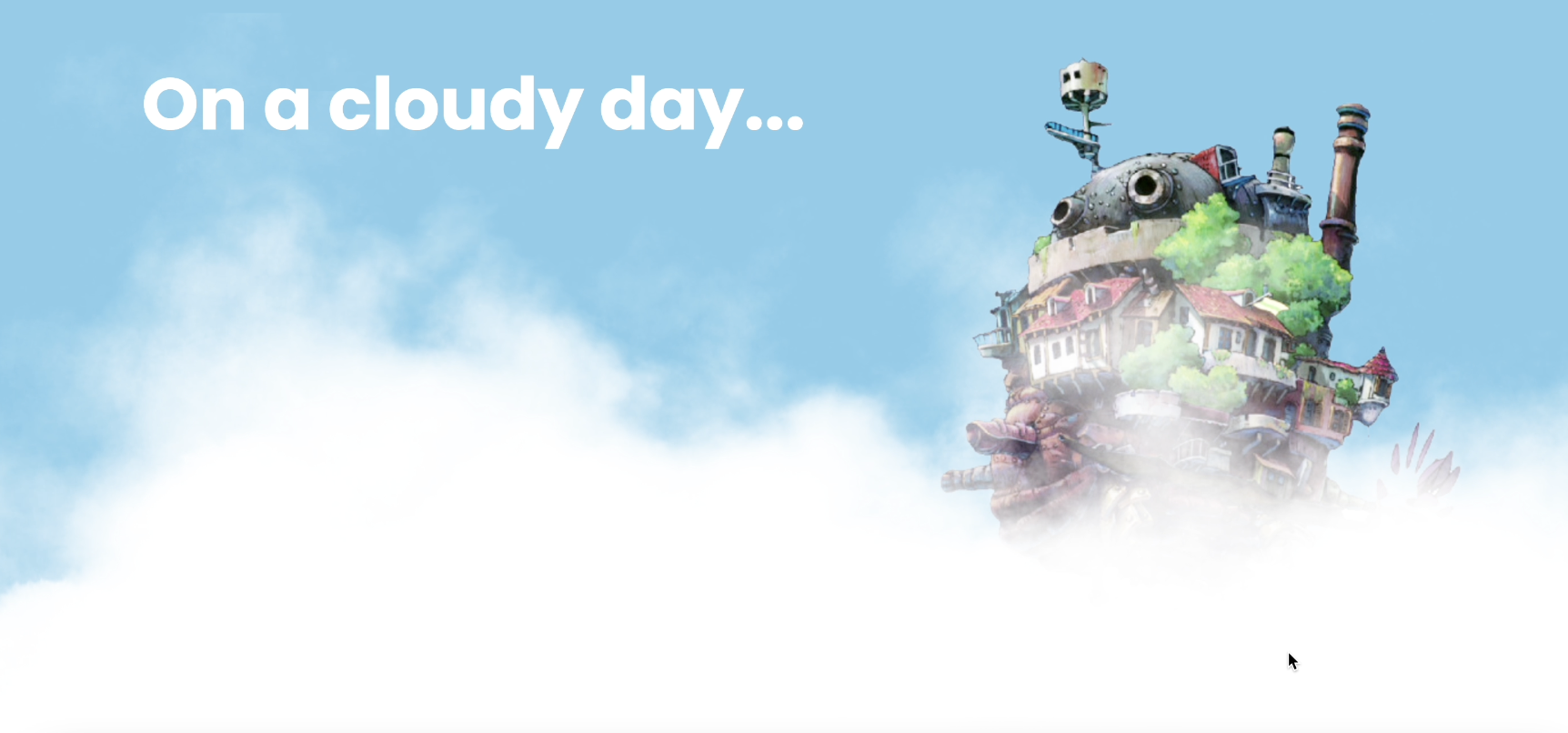 Github Ksyksy815 Css Moving Cloud Example