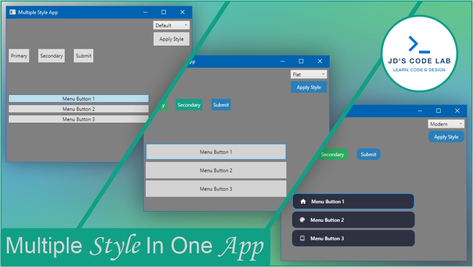 GitHub - jdscodelab/Multiple-Style-App: Tutorial on: https://youtu.be/SuETxr-AV64