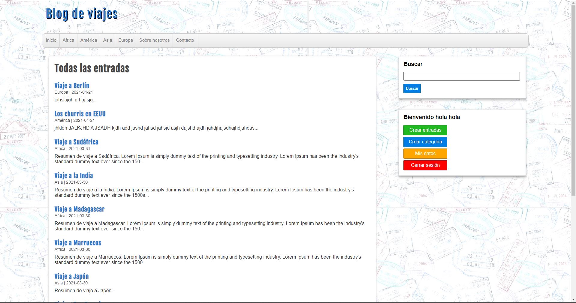 GitHub - AdriFC/blogViajes-PHP-SQL: :white_check_mark: Proyecto hecho siguiendo el Master en PHP ...