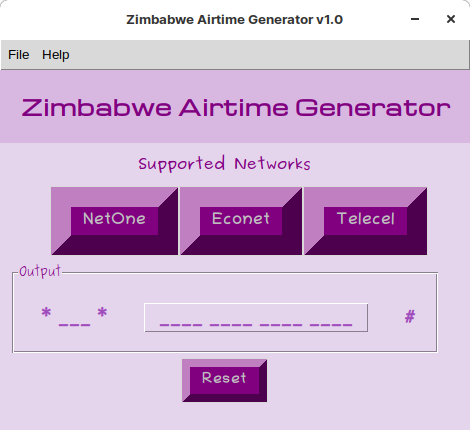 GitHub - akyfetz/Zimbabwe-Airtime-Generator: Config files for my GitHub profile.