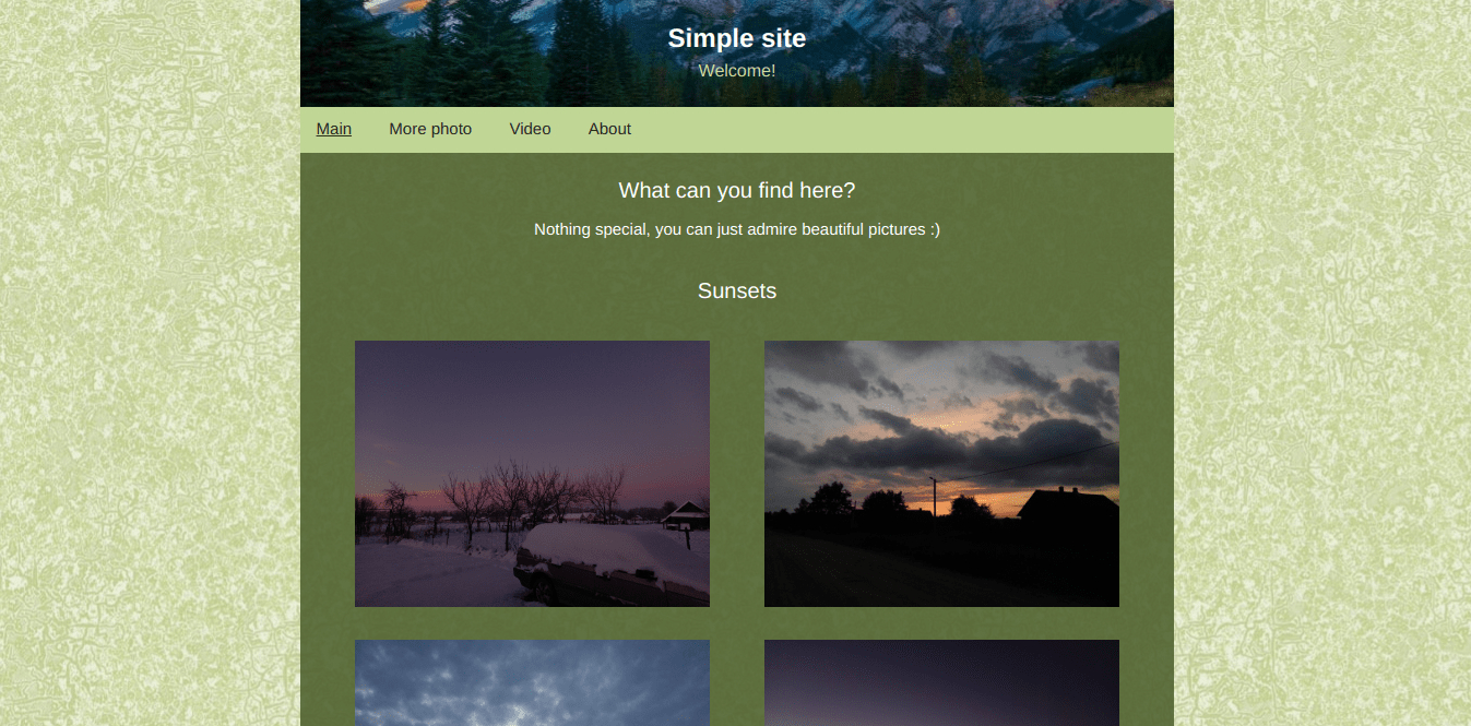 GitHub - alexandraliutsko/Simple-site