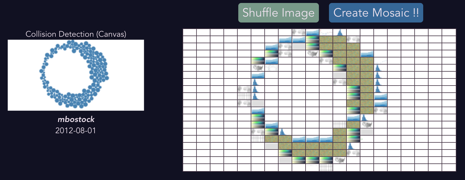 GitHub - mwdchang/blocks-parade: Bl.ocks mosaics for D3.js parade