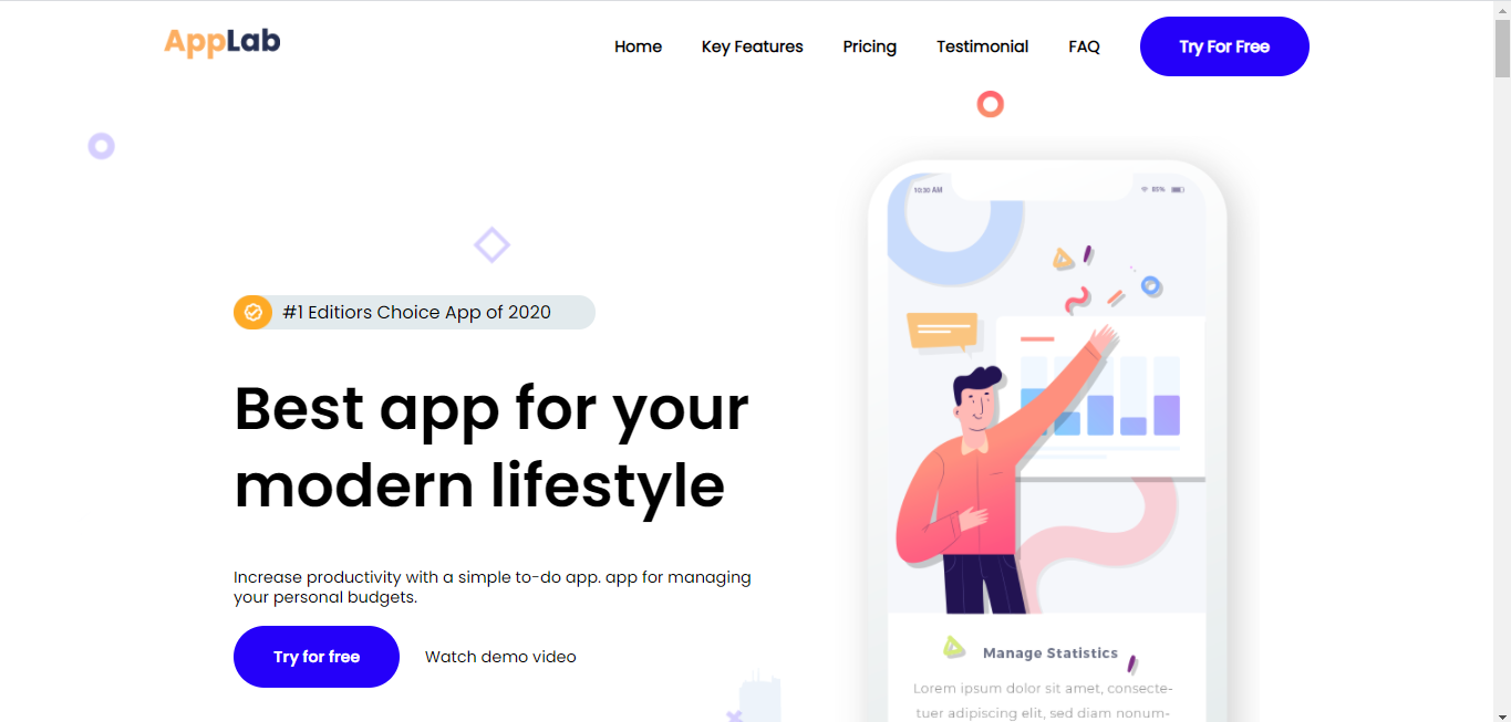 GitHub - RafsanRifat/AppLab-html-Template
