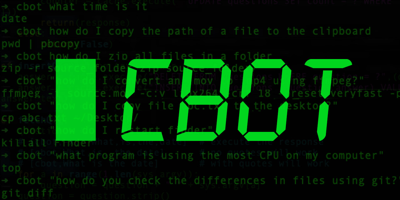 Github Graizcbot Cbot Is A Simple Python Command Line Bot Based On Gpt3 The Bot Will Lookup