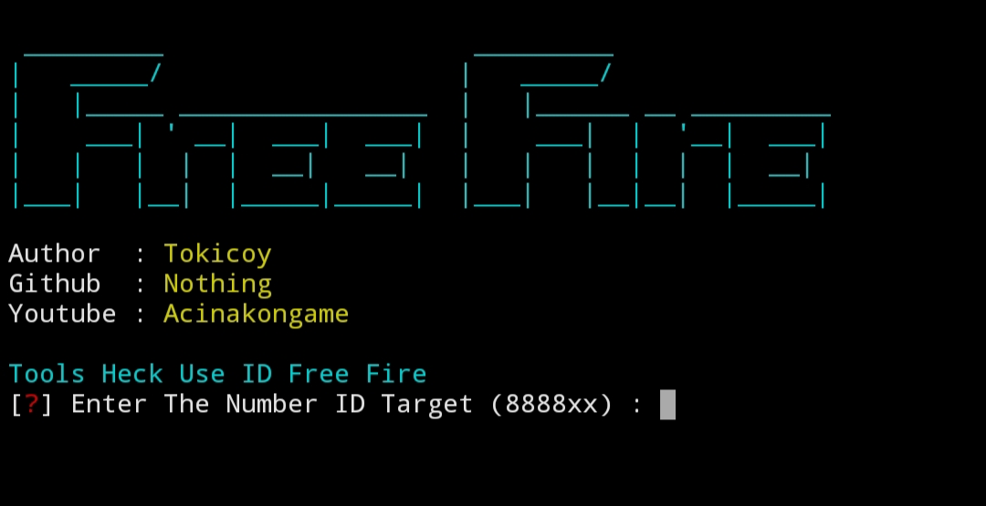 GitHub - acinakongame/FreeFire-ID: Heck Akun Free Fire