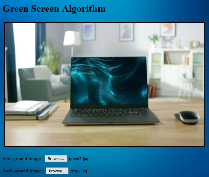 GitHub - kiranadh1452/Green-Screen-Implementation: Pixel wise algorithm for implementing green ...