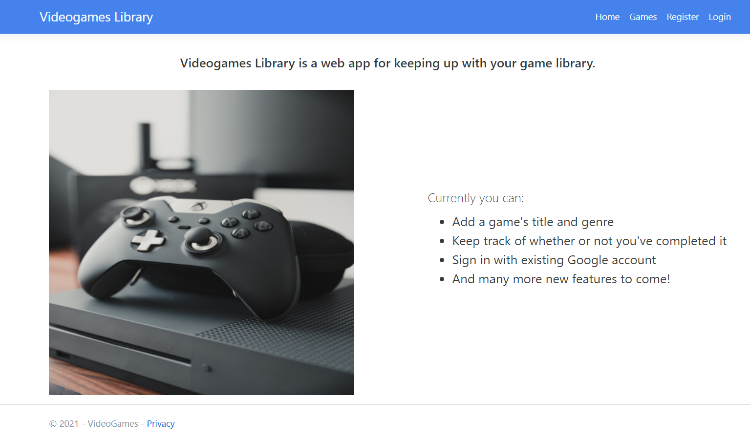 Github Mrfrawsty Videogames Library