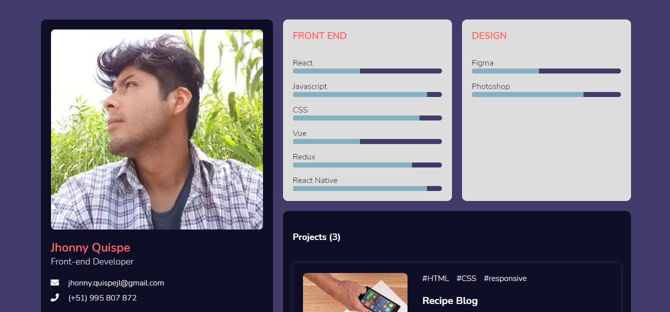 GitHub - byRedHunter/dev-portafolio: Challenge to DevChallenges.io to develop a portfolio.