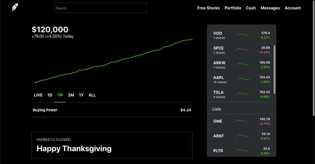 GitHub - Ry-E/Robinhood: This Robinhood clone re-creates the Robinhood ...