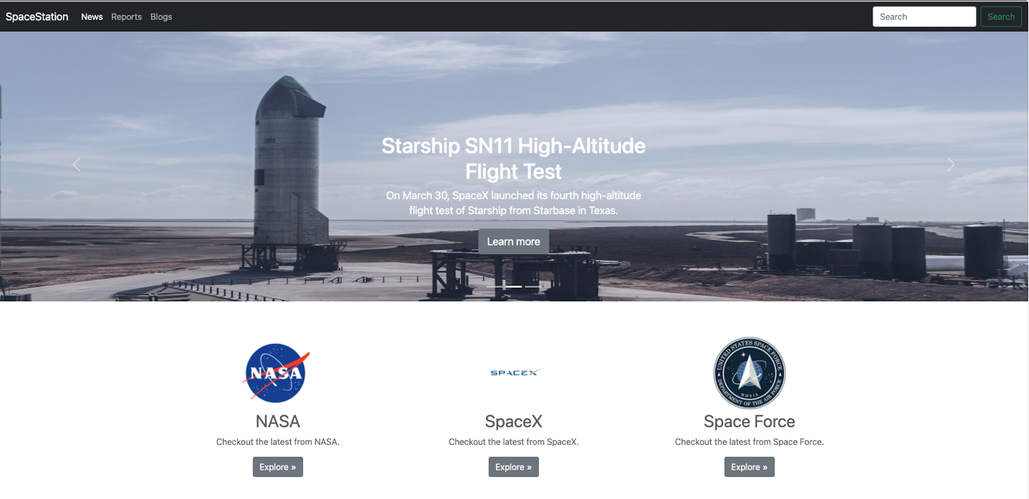 GitHub - fferbrache/spaceStation: Front-End project utilizing the ...
