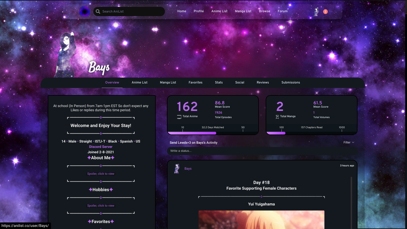 GitHub - AlsoBays/Anilist-Css: All AniList Css I've ever used is stored here