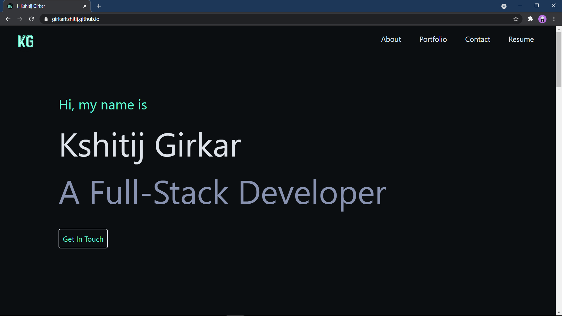 GitHub - girkarkshitij/girkarkshitij.github.io: My portfolio website ...