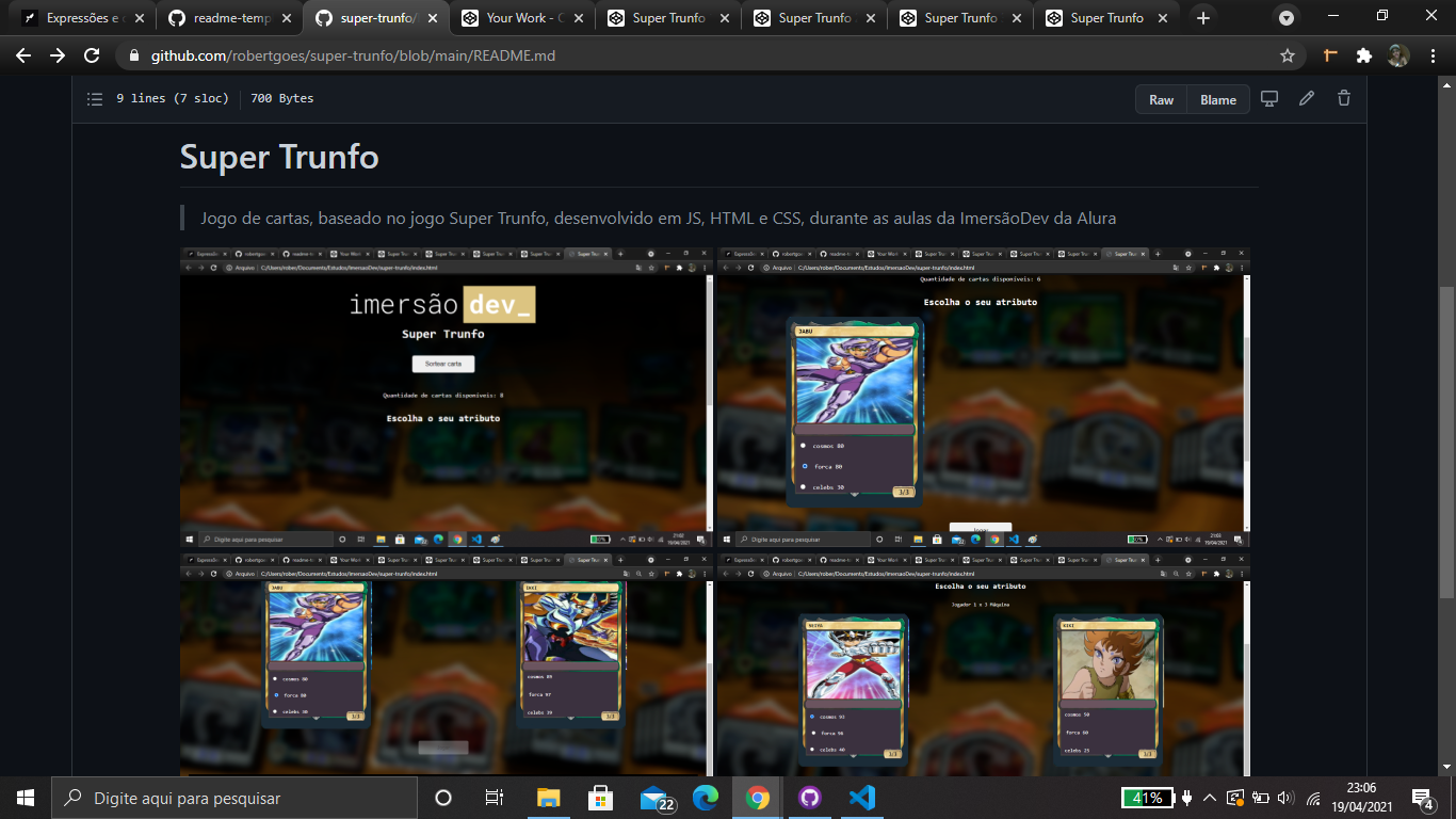 GitHub - robertgoes/super-trunfo: Jogo de cartas, baseado no jogo Super Trunfo, desenvolvido em ...