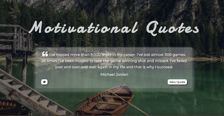 GitHub - charisabelo/motivational-quote-generator: Get your daily motivation with my ...