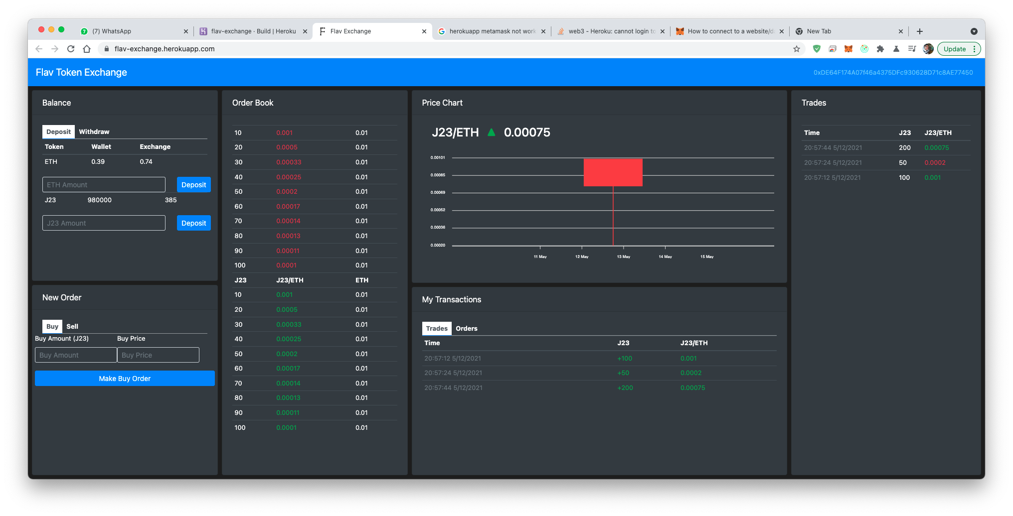 GitHub - flaviojdz/BlockchainTokenExchange