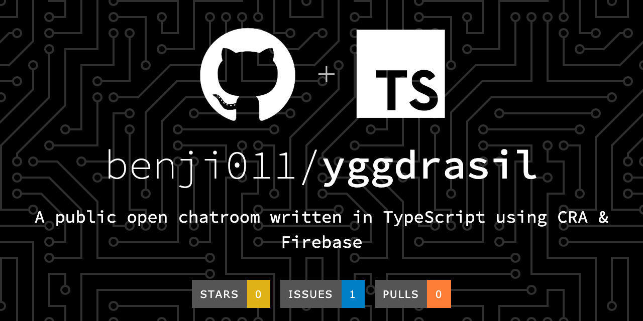 GitHub - benji011/yggdrasil: A public open chatroom written in TypeScript using CRA & Firebase