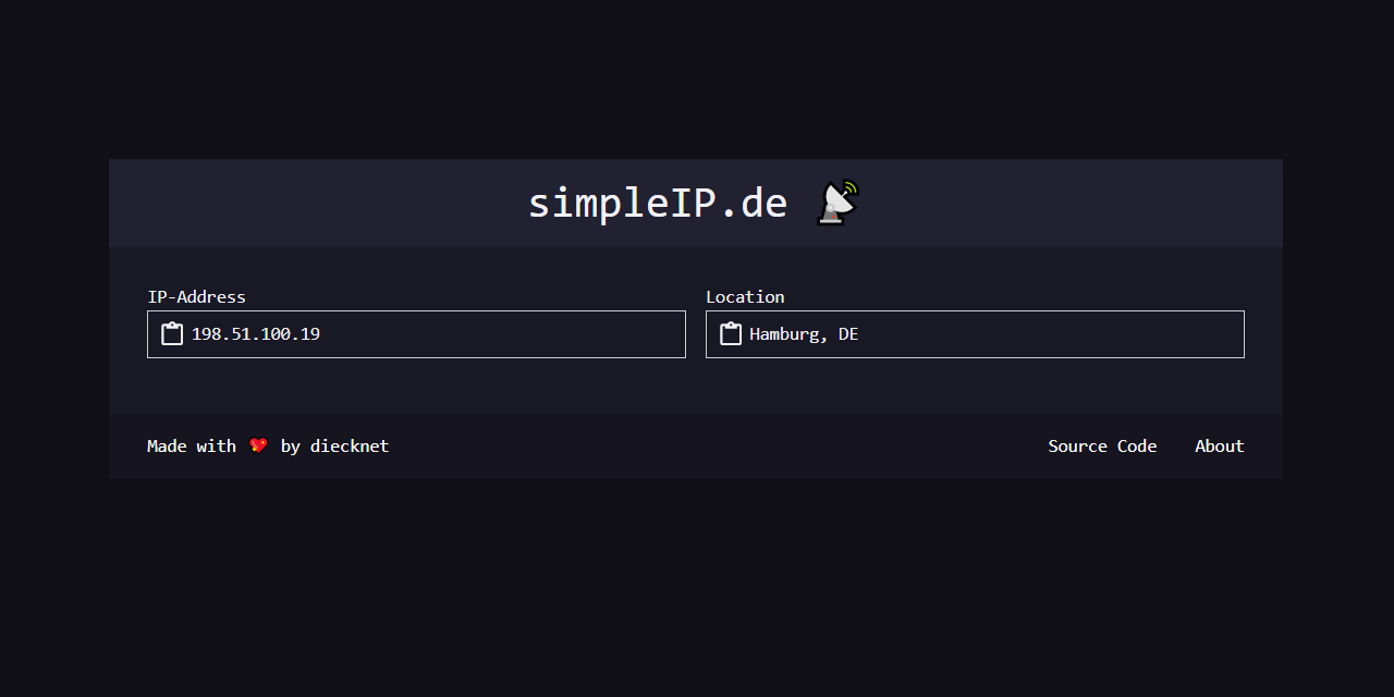 GitHub - diecknet/simple-ip-site: A simple website to present the IP ...