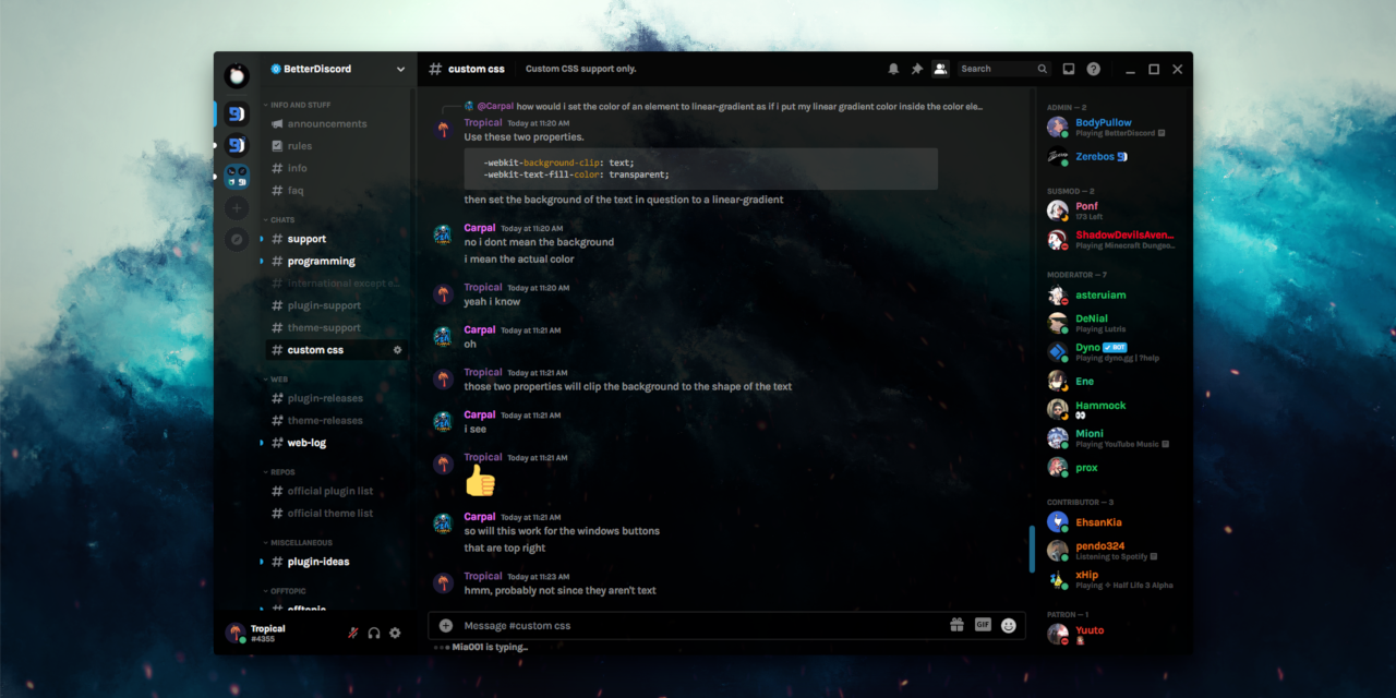 GitHub - DiscordStyles/DarkMatter: A cold, dark & frosty theme.