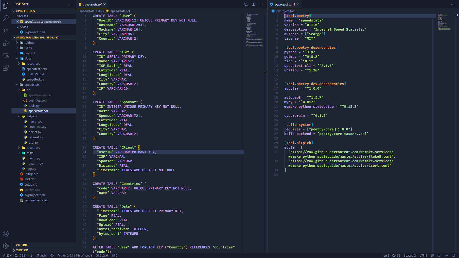 GitHub - Searge/speedstats: Internet Speed Statistic