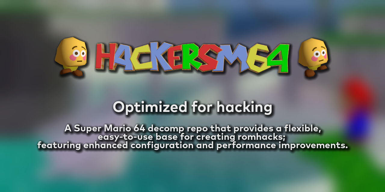 GitHub - HackerN64/HackerSM64: A Super Mario 64 decompilation repo based on CrashOveride95 ...