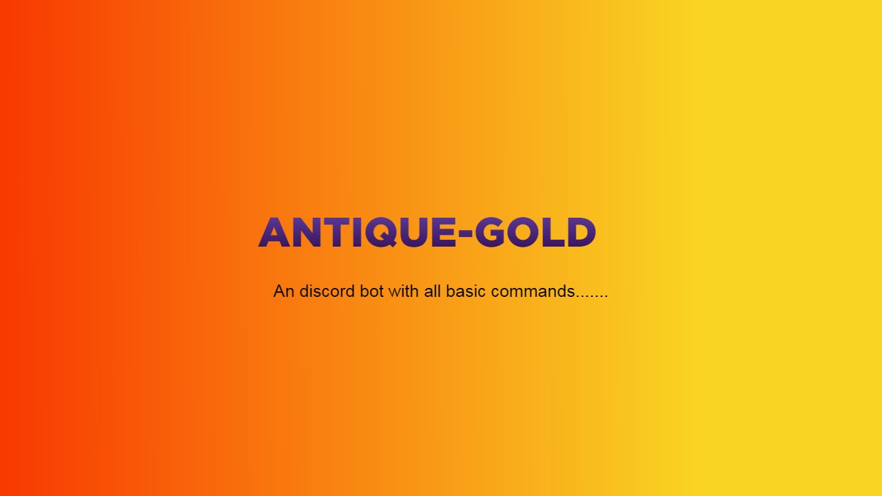 GitHub - AestraDev/Antique-gold-bot: Antique-gold is an discord bot with all basic commands